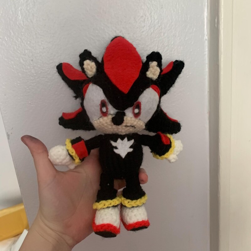 Shadow the Hedgehog Plush - Etsy