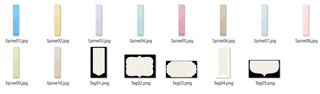 Digital Mix and Match Book Covers - Etsy