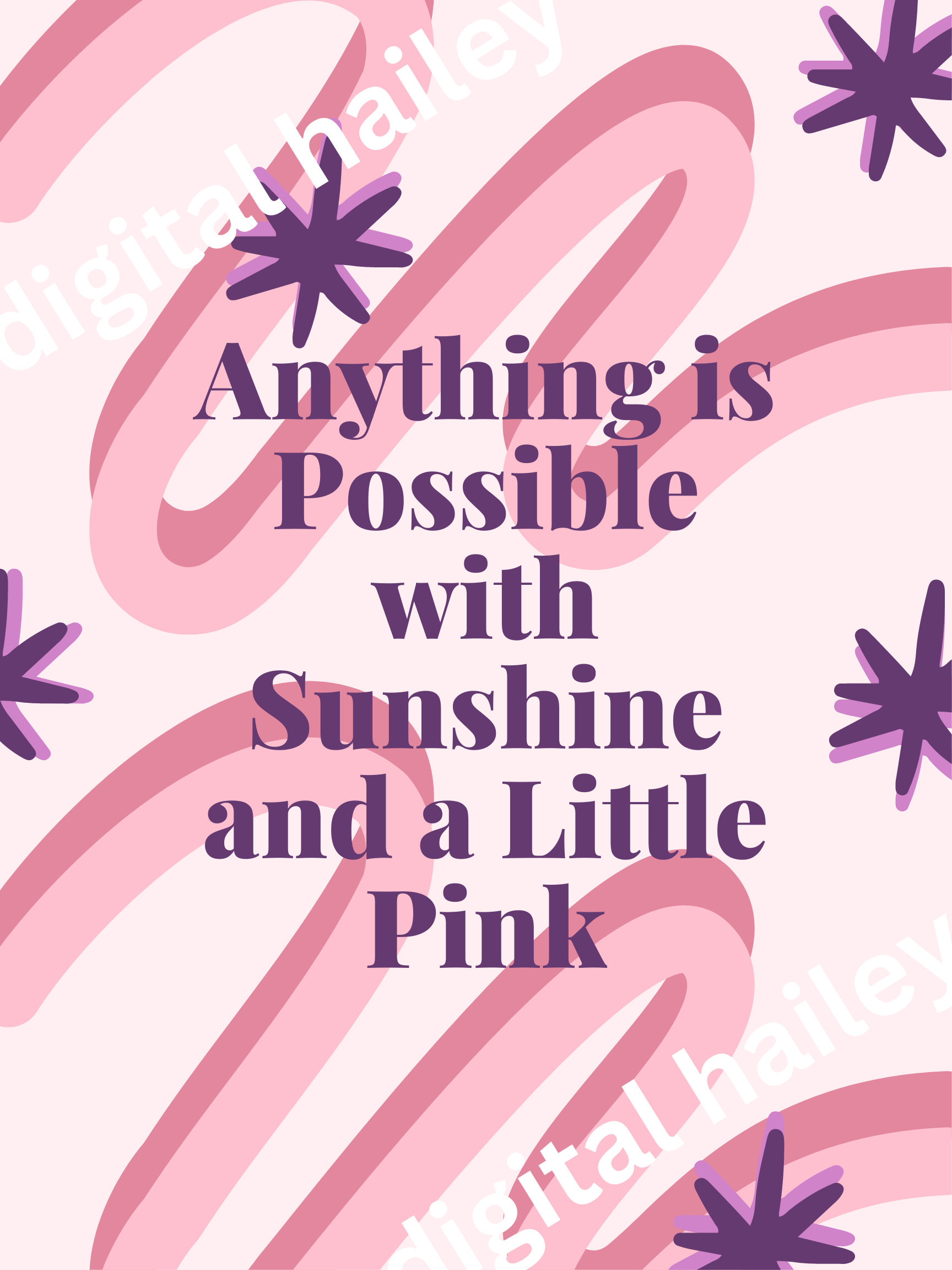 Cute, Pink, Teen Girl, Retro, Printable Poster for Room Decor, Teenage ...