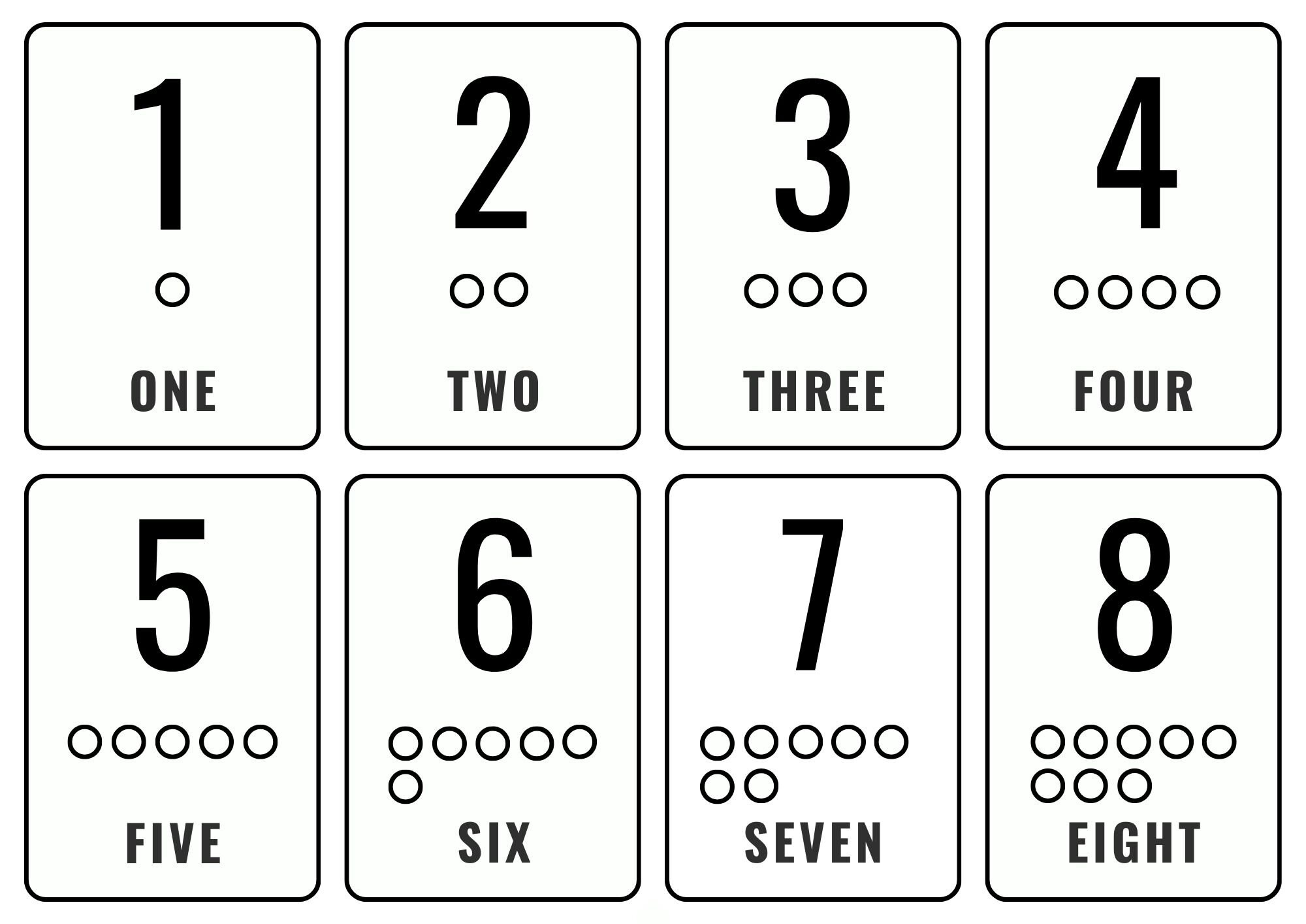 Printable Number Flashcards 1-10 + Shapes Flashcards! Includes Three ...