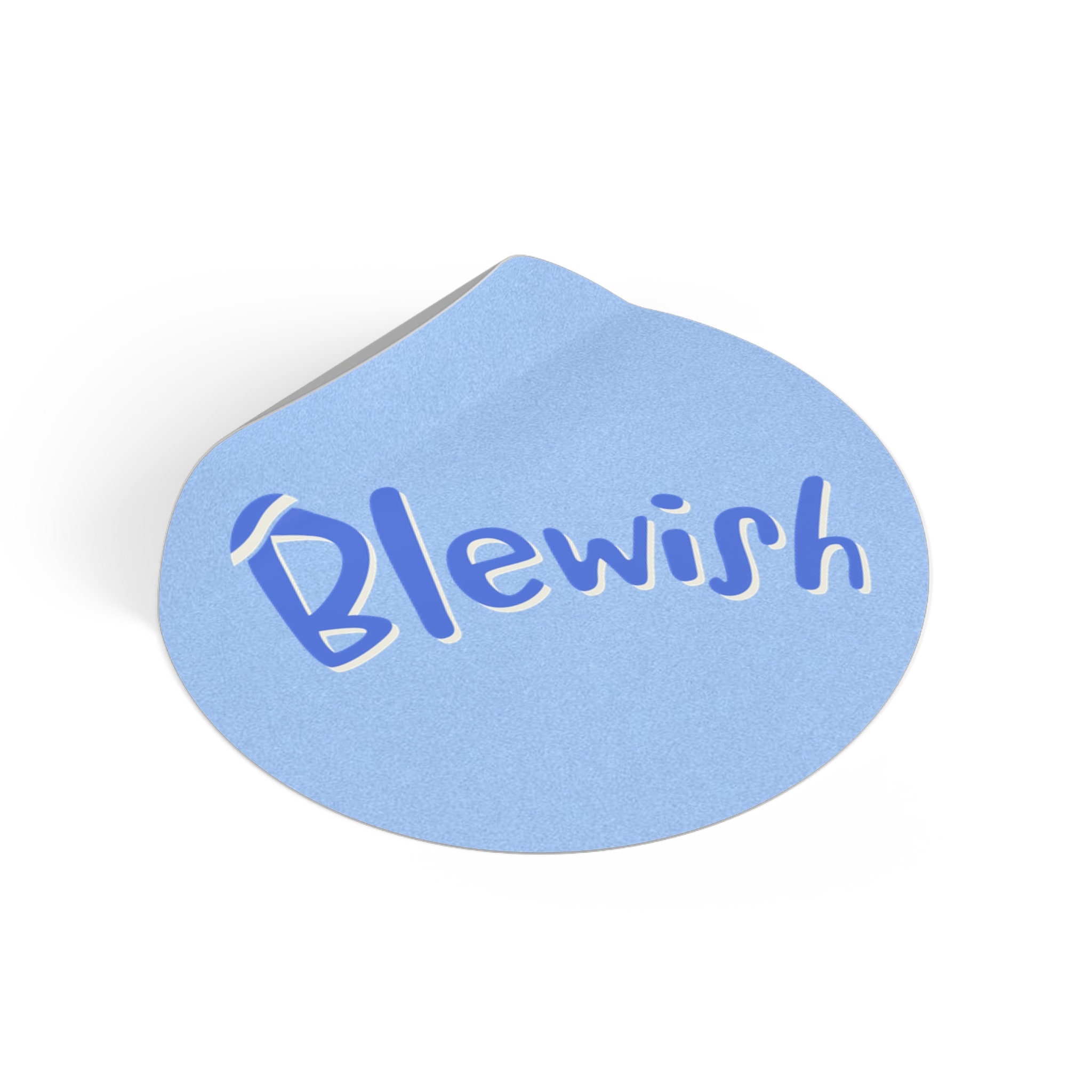 Blewish (logo) Round Vinyl Stickers - Etsy