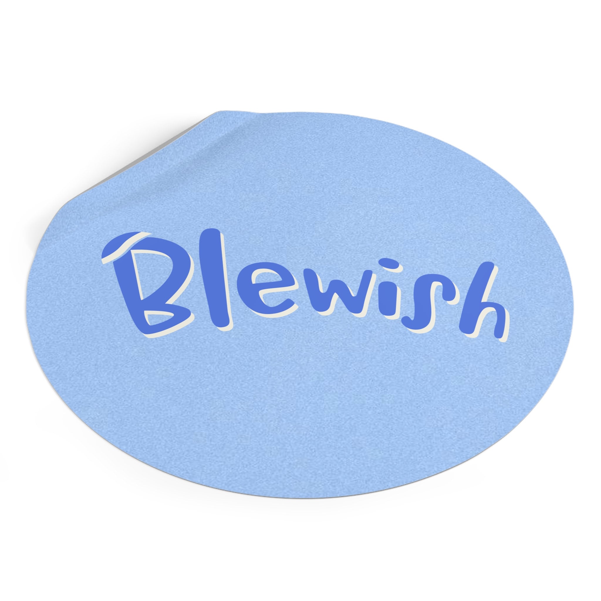 Blewish (logo) Round Vinyl Stickers - Etsy