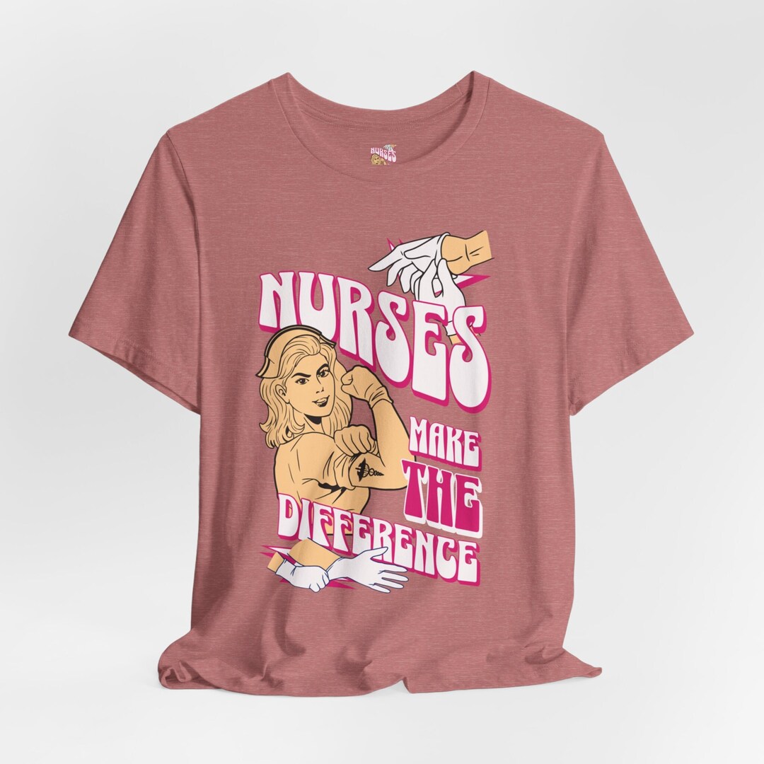 Nurses Make the Difference T-shirt, Cute Nurse Tee, Gift for Nurse ...