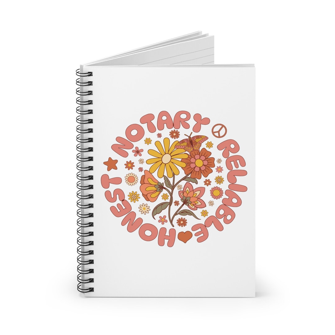 Notary, Reliable, Honest, Spiral Notebook, Gift for Notary, Notary ...