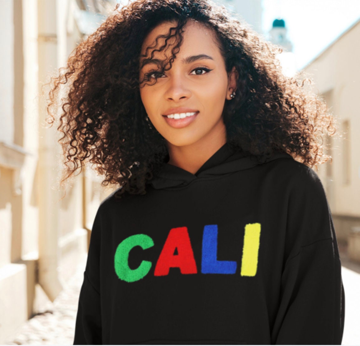 Cali Block Party Hoodie embroidered fleece Interior - Etsy UK