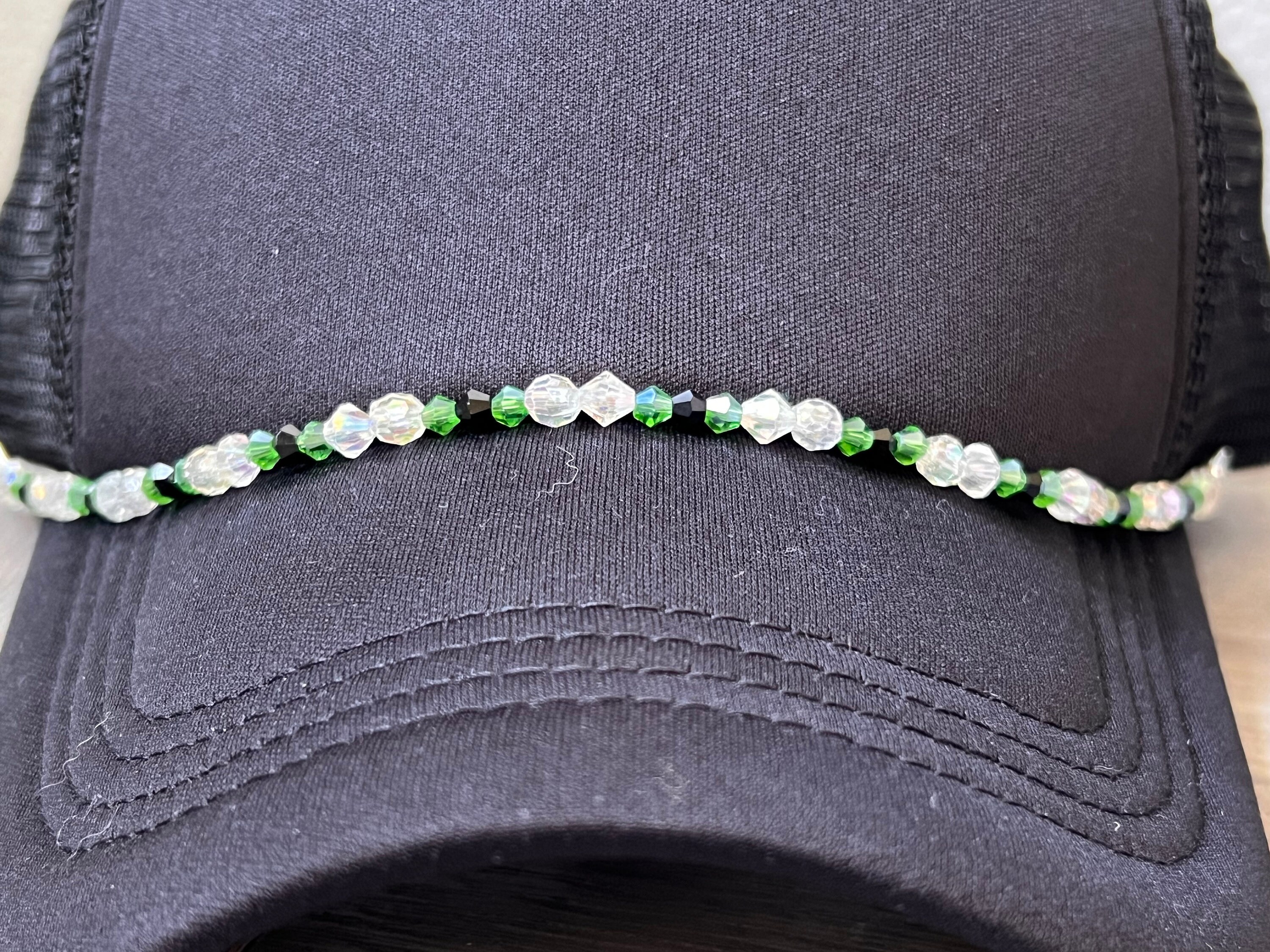 Trucker Hat Charm, Hat Accessory, Hat Chain, Hat Jewelry, Turquoise ...