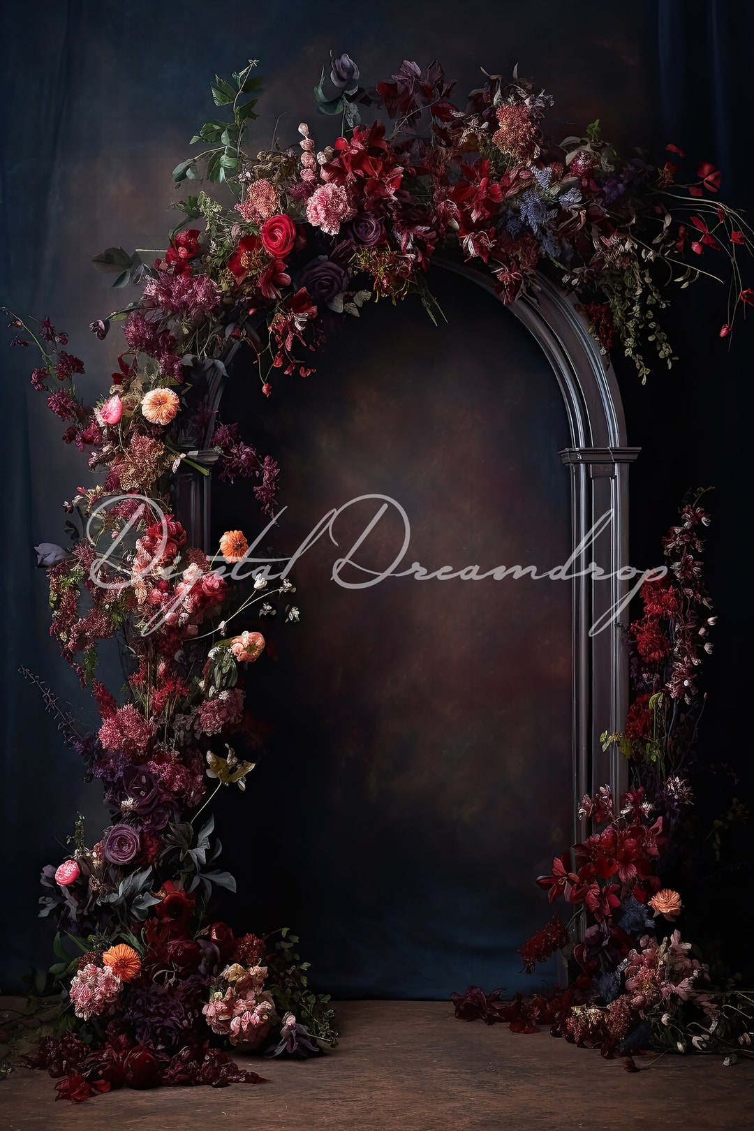 Digital Backdrop, Old Masters and Floral Arch for Portrait Photography ...