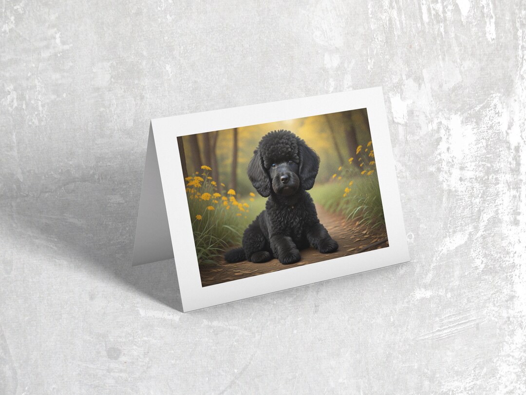 Dog Lover Greeting Card With Removable 4x6 Print, Blank Inside Comes ...