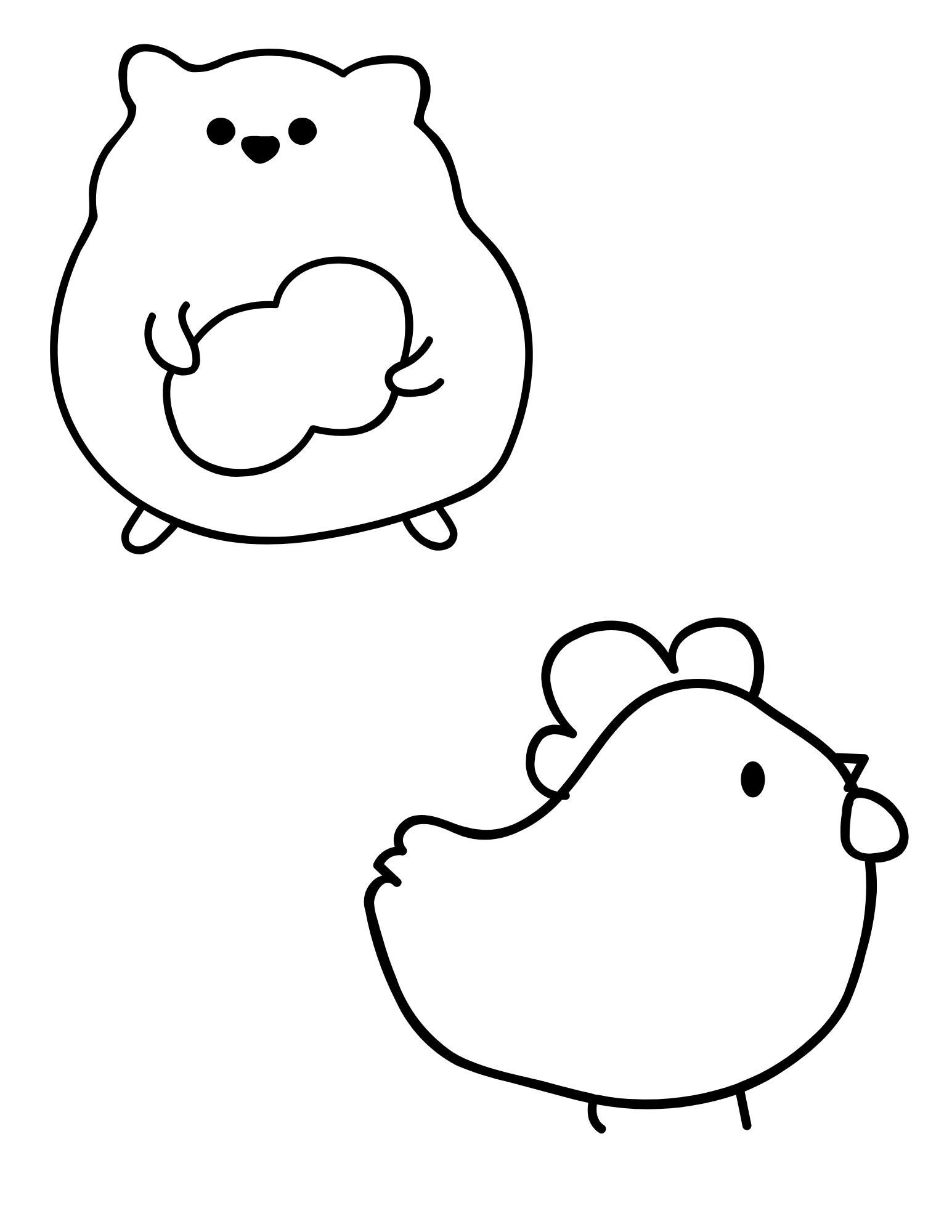 Set of 5 Kids Colouring Pages Digital Print easy and Simple - Etsy