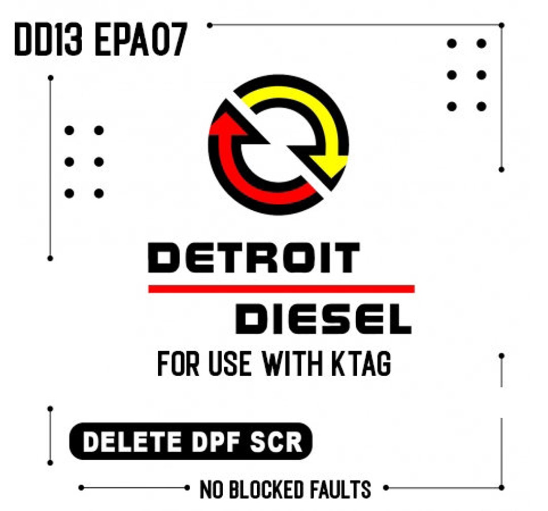 Detroit Diesel Dd13 Epa07 Egr Dpf Scr Delete no Faults - Etsy