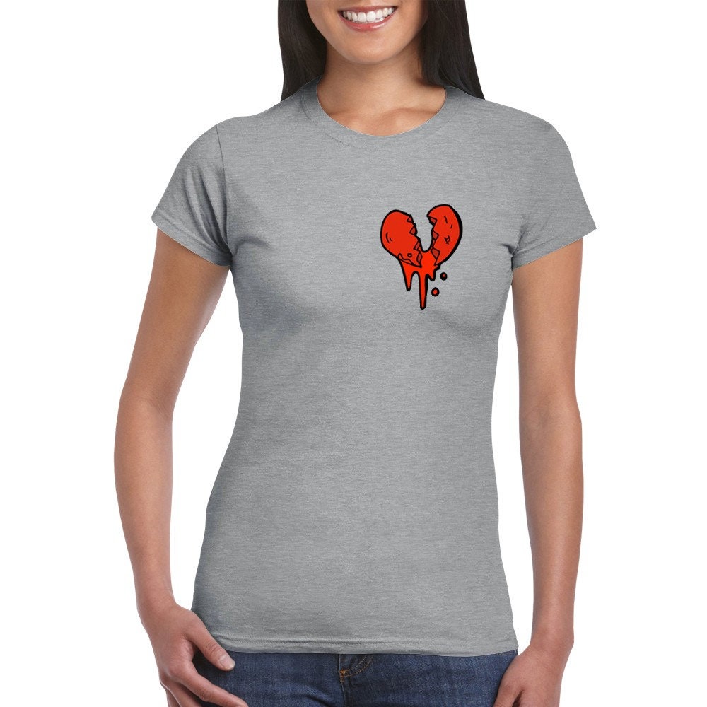 Broken Heart T-shirt - Etsy
