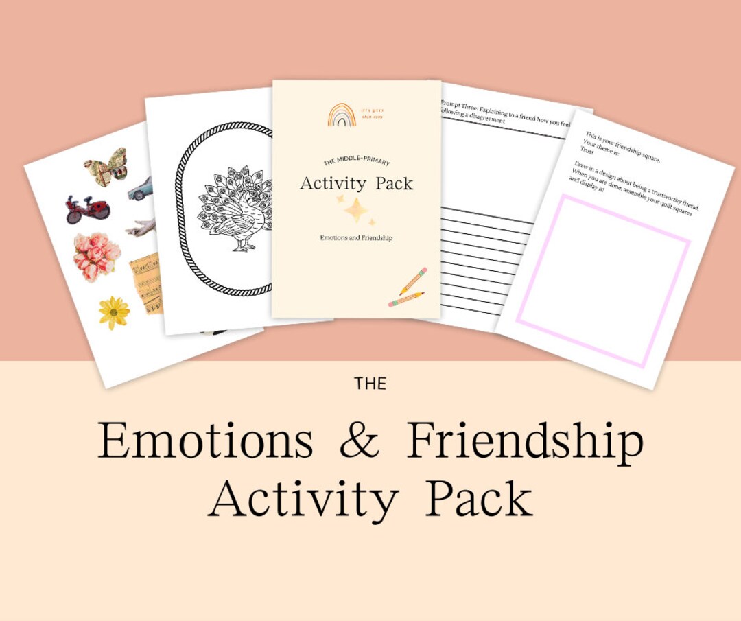 Emotions and Friendship Activity Pack for Kids Early Finisher Activity ...