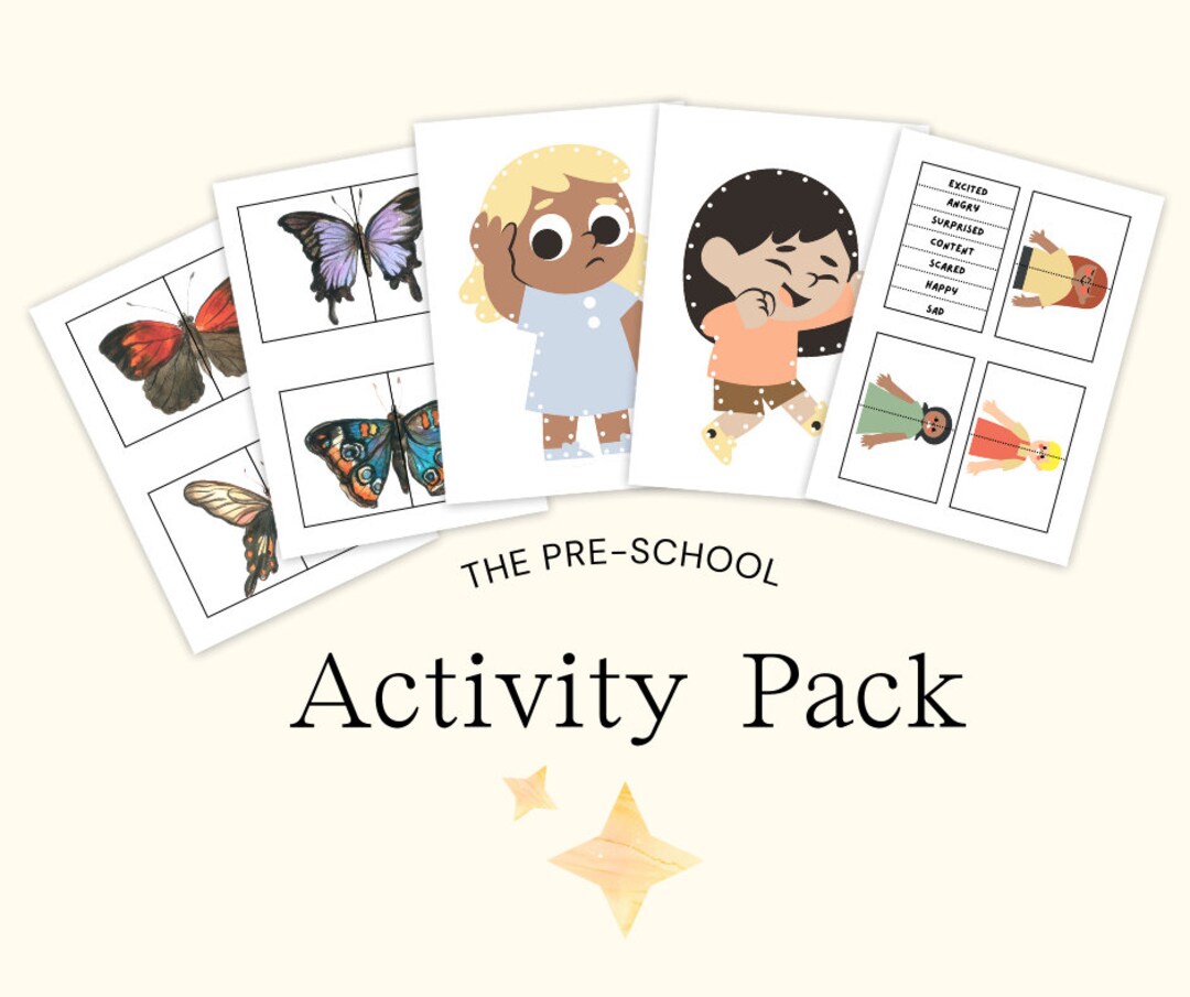Printable Activity Pack for Pre-school Children Build Emotional ...
