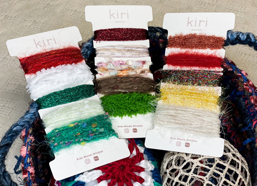 Christmas Collection - Crochet DIY Kit, Fancy Yarn Kit, Kiri, Handmade ...