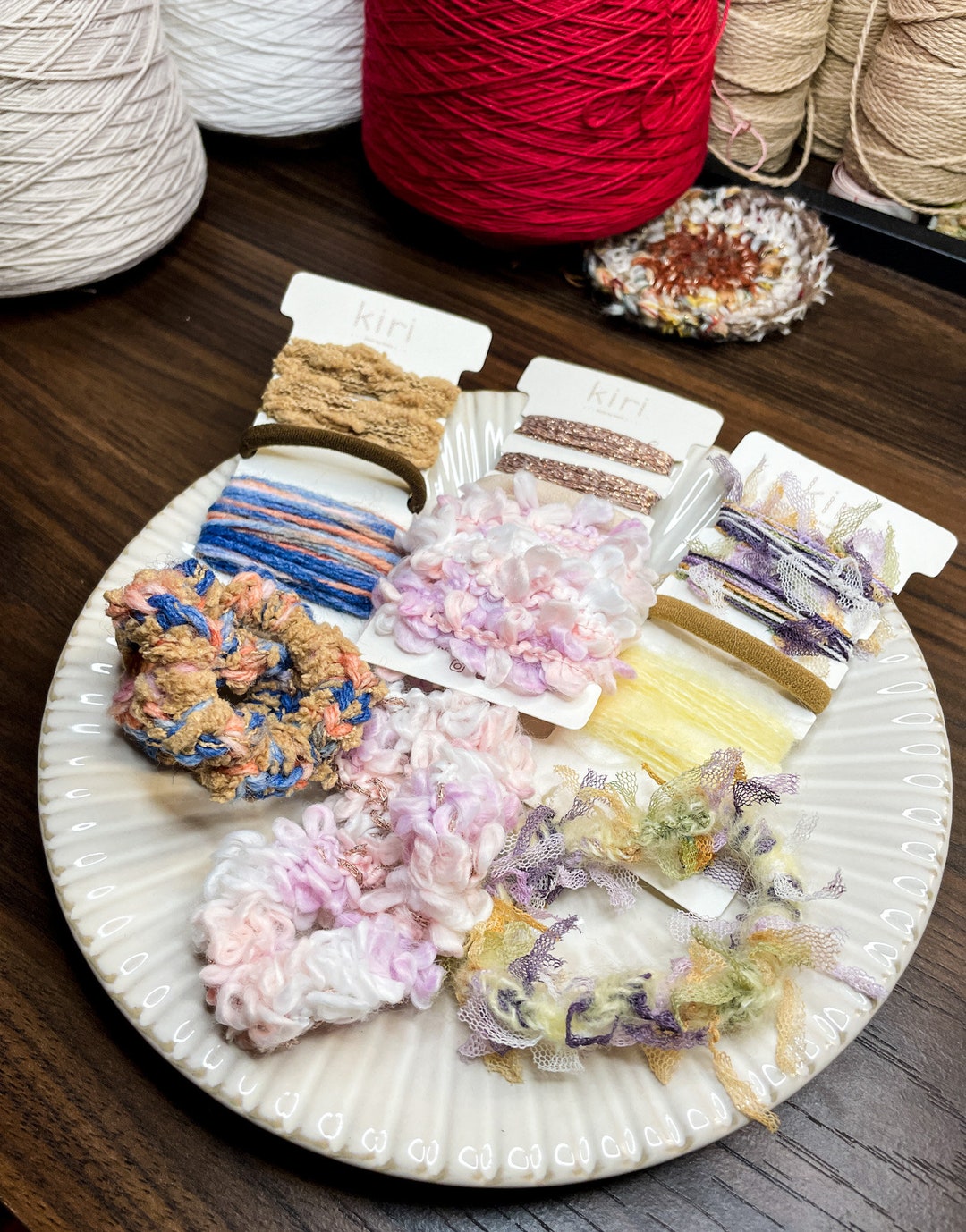 Crochet Scrunchies DIY Kit, Fancy Yarn Kit, Kiri, Handmade, Craft, DIY ...