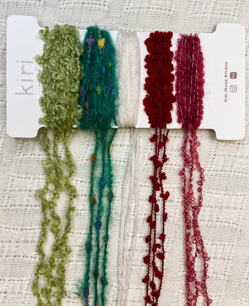 Christmas Collection Crochet DIY Kit, Fancy Yarn Kit, Kiri, Handmade ...