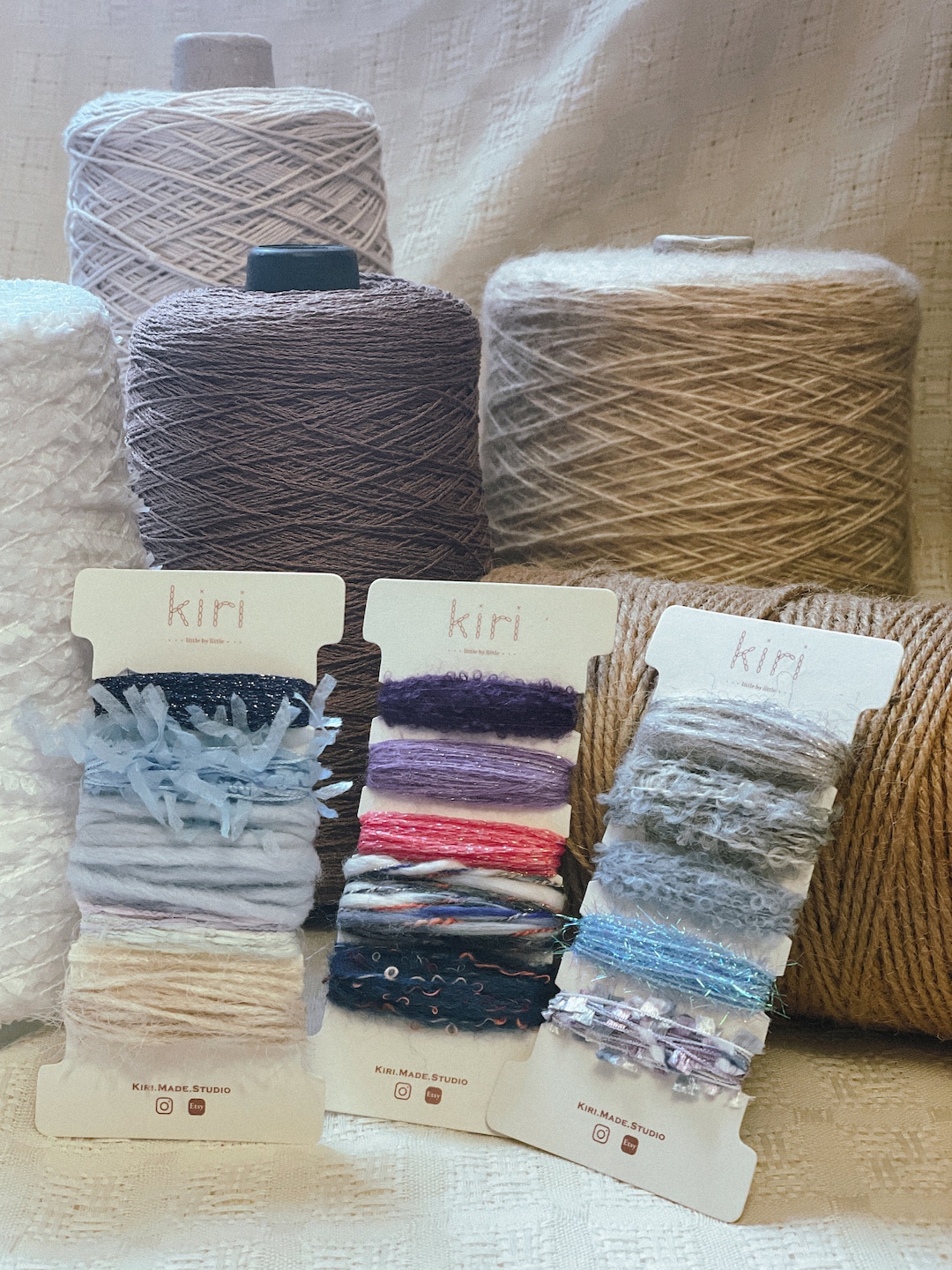 Winter Collection - Crochet DIY Kit, Art Yarn, Fancy Yarn Kit, Kiri ...