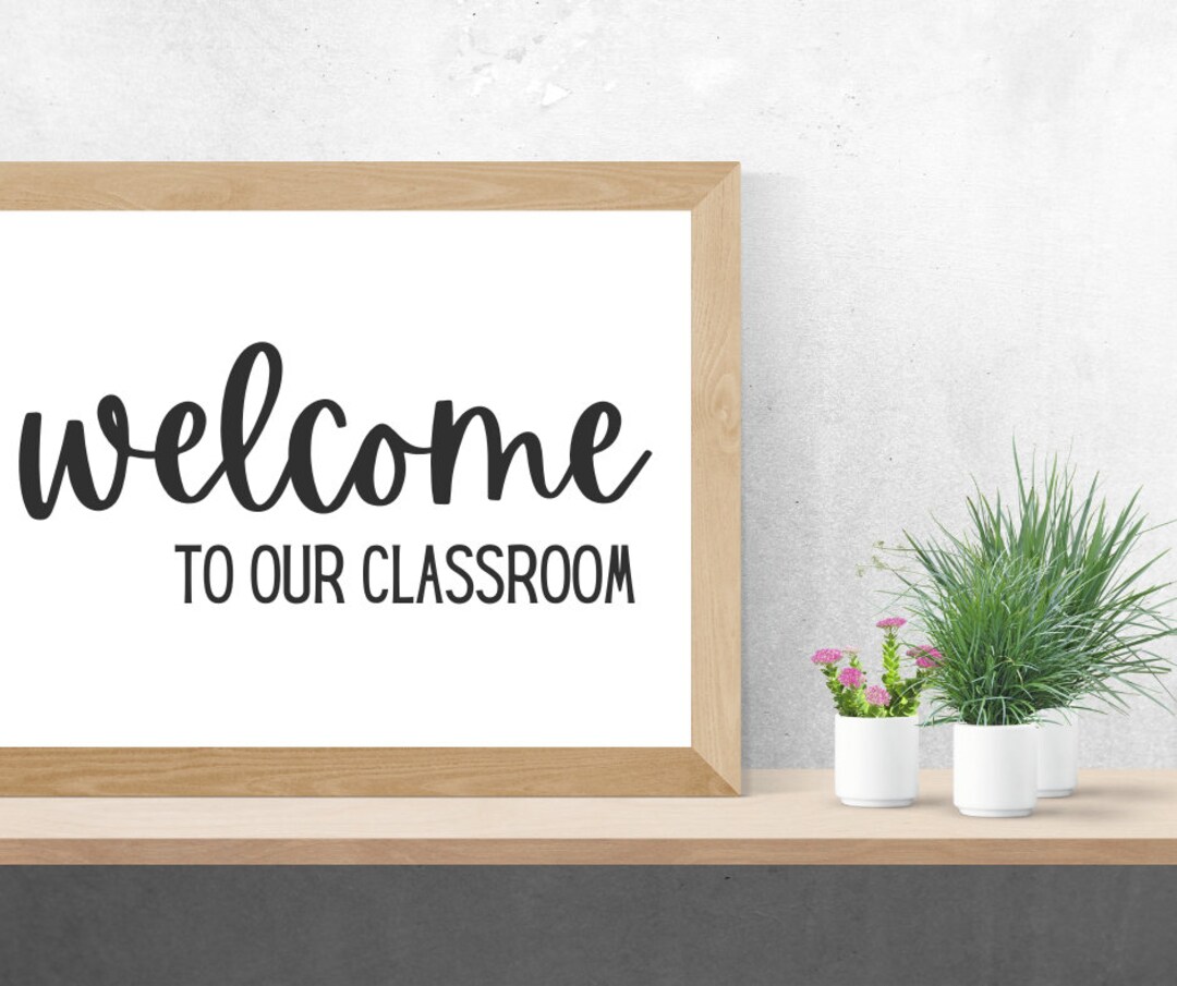 Minimalistic Classroom Printables Teacher Welcome Sign for Classroom ...