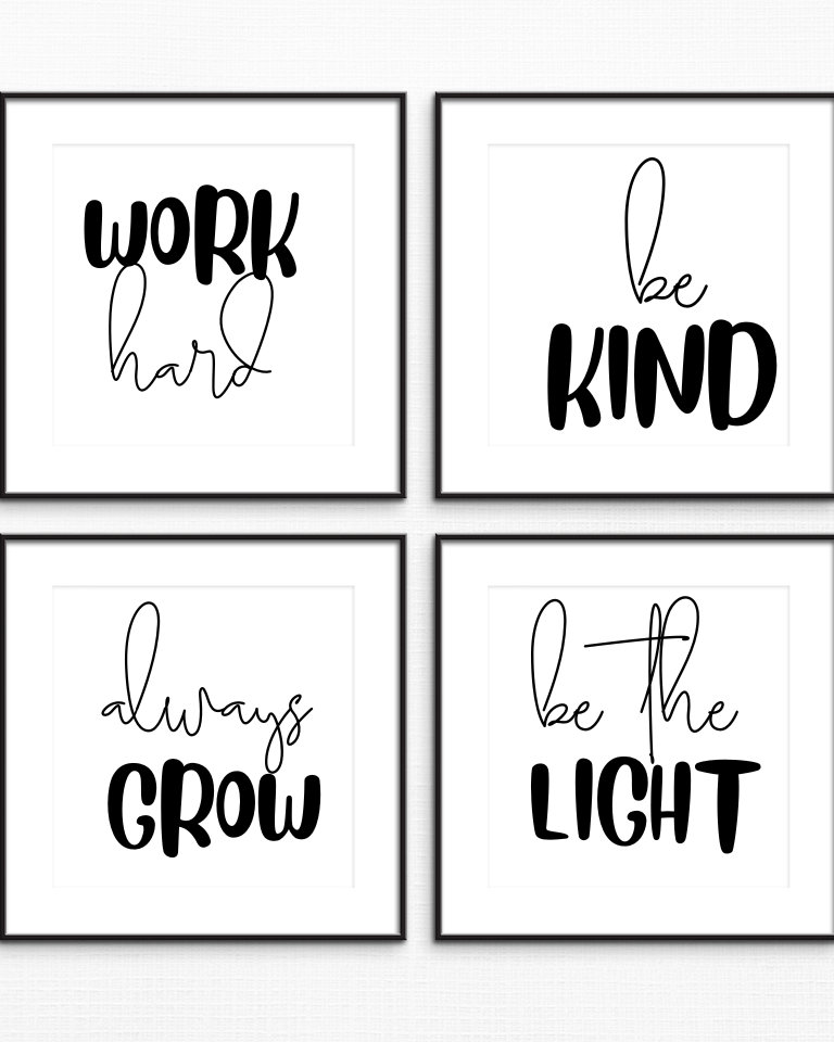 Classroom Decorations Printable Teacher Values Minimalistic Classroom ...