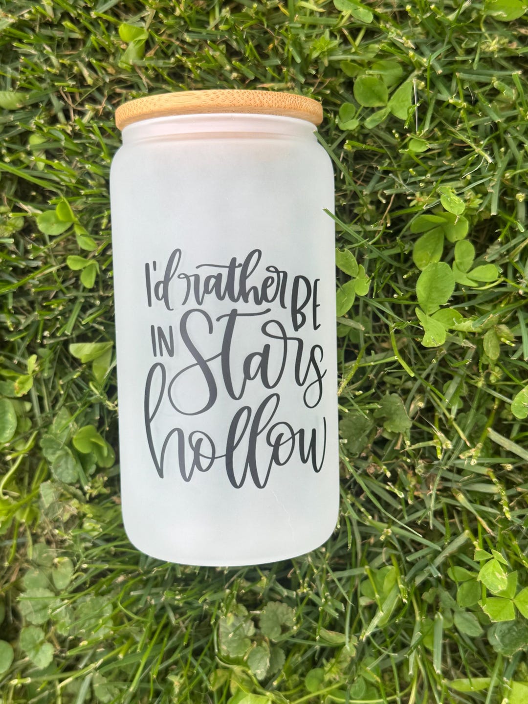 I’d Rather Be in Stars Hollow Gilmore Girls Glass With Lid 16oz Glass ...