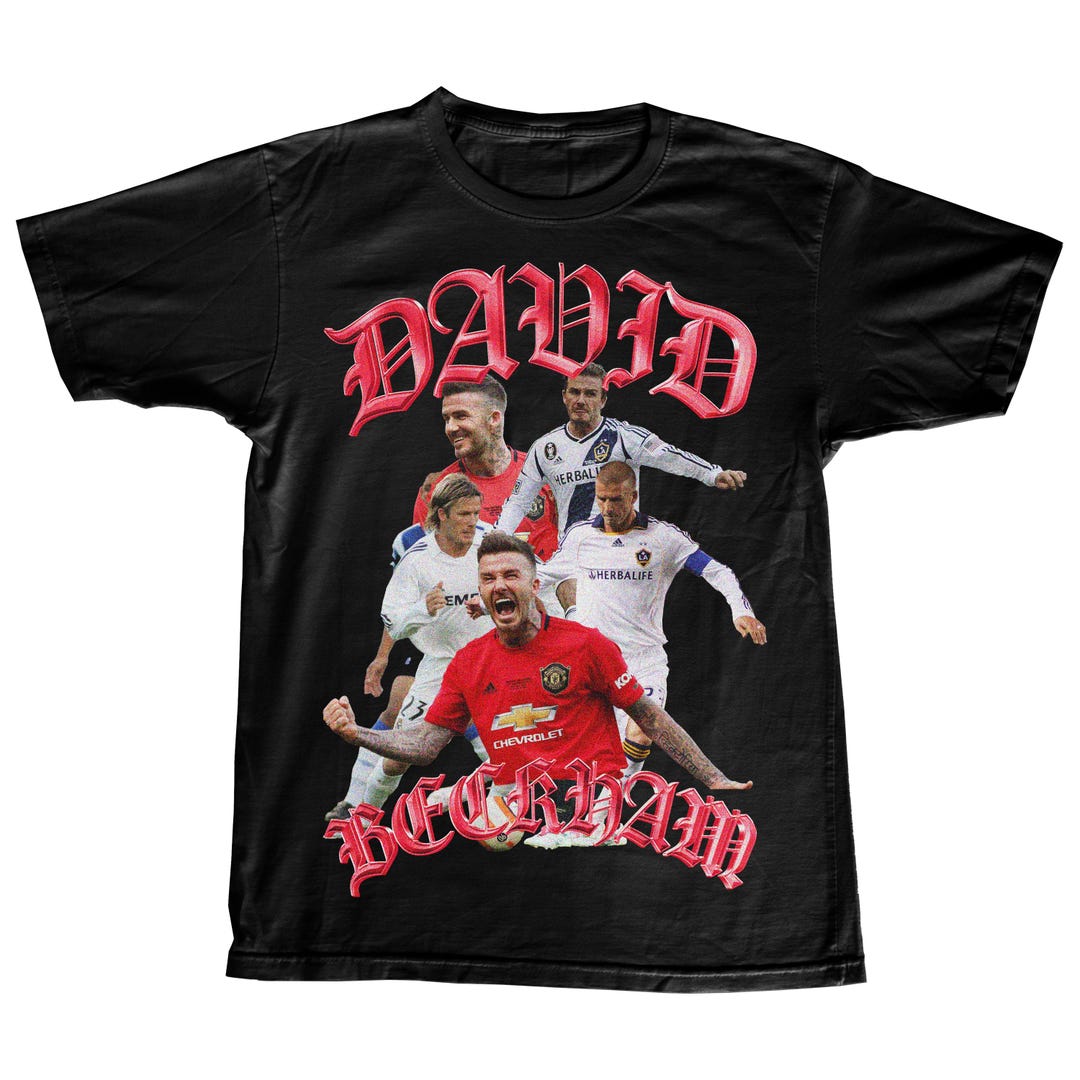 David Beckham Tee Vintage Hip Hop Bootleg 90s Style Tshirt - Etsy