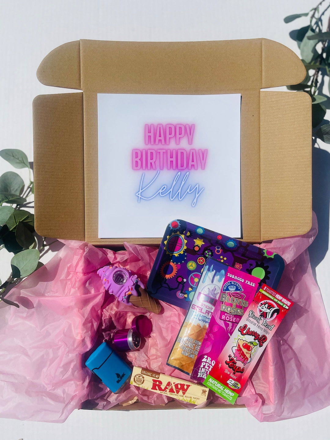 ICE CREAM PERSONALIZED Birthday Box / Smokers Box Set/ Smokers ...