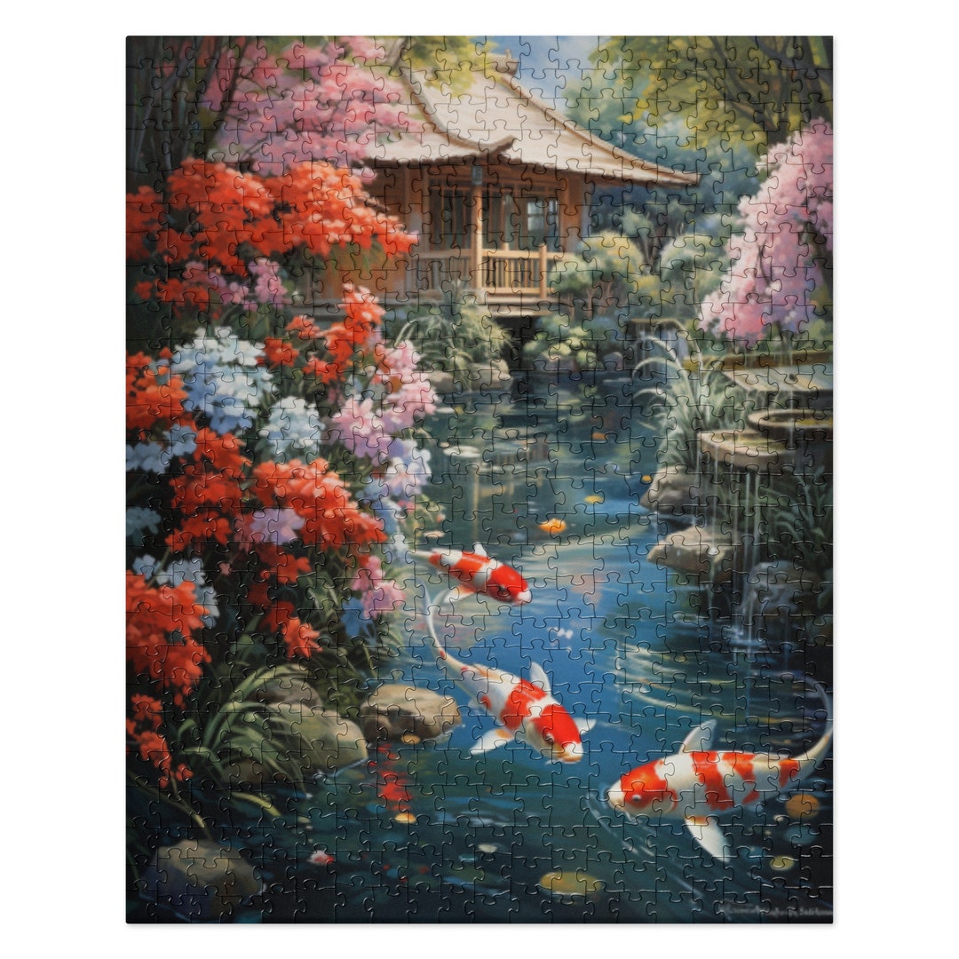 Tranquil Waters: Koi Pond Escape Puzzle - Etsy