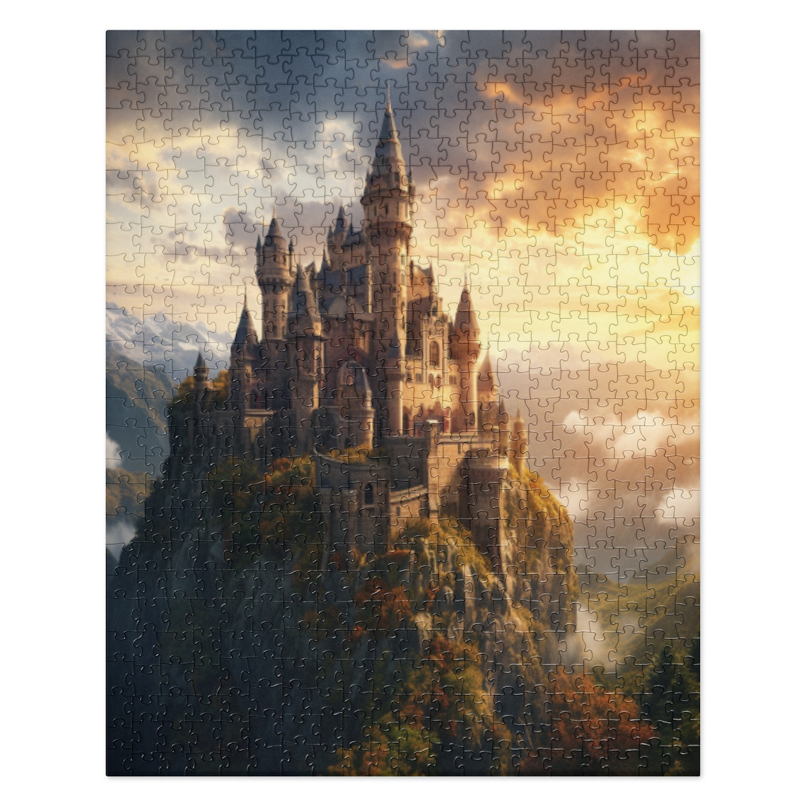 Medieval Dreams: Castle on the Hill Puzzle - Etsy