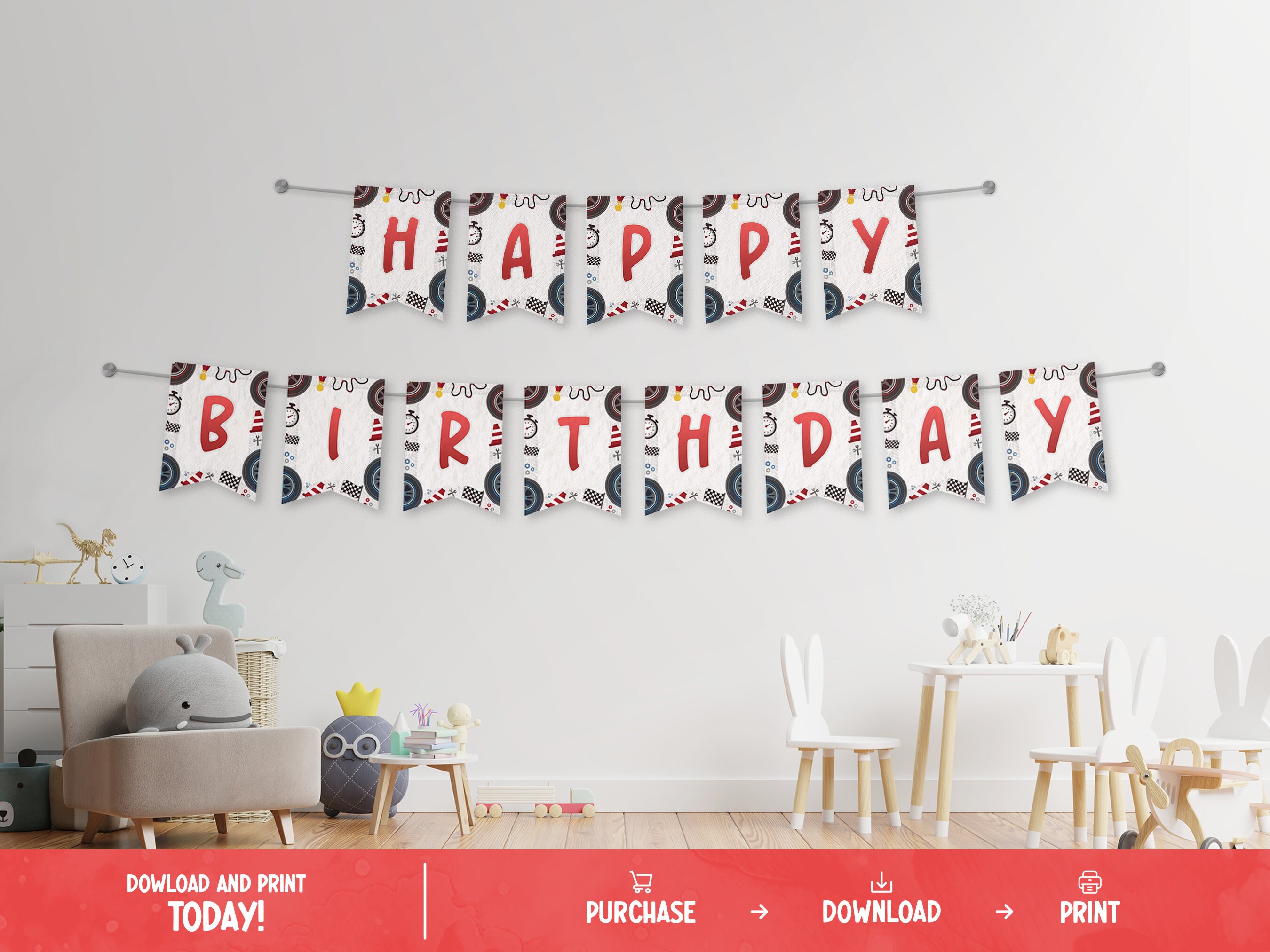 Race Car Birthday Banner, Racer Banner, Race Car Party, Nascar Birthday ...