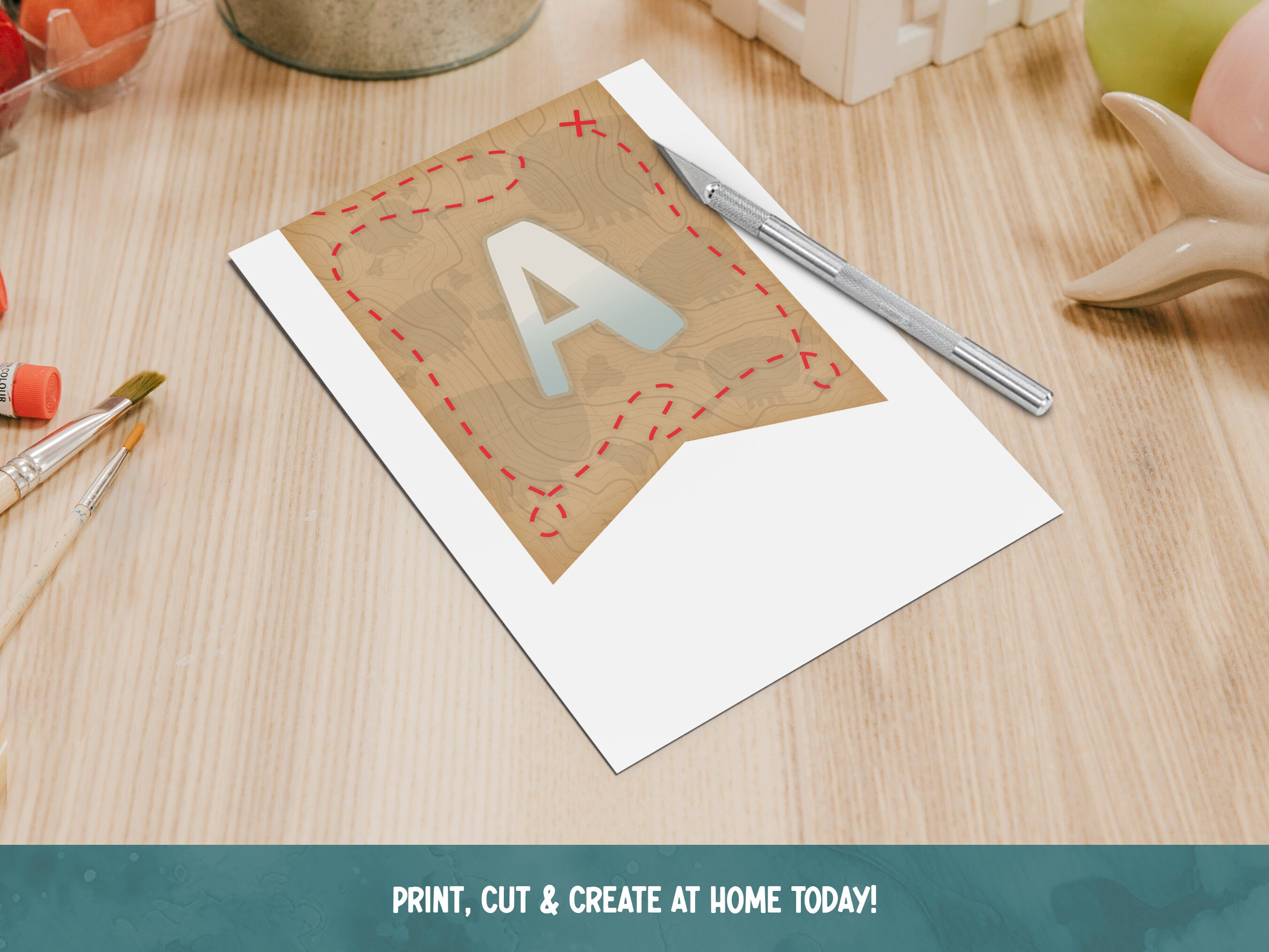 Pirate Birthday Banner Treasure Map Banner Pirate Party - Etsy