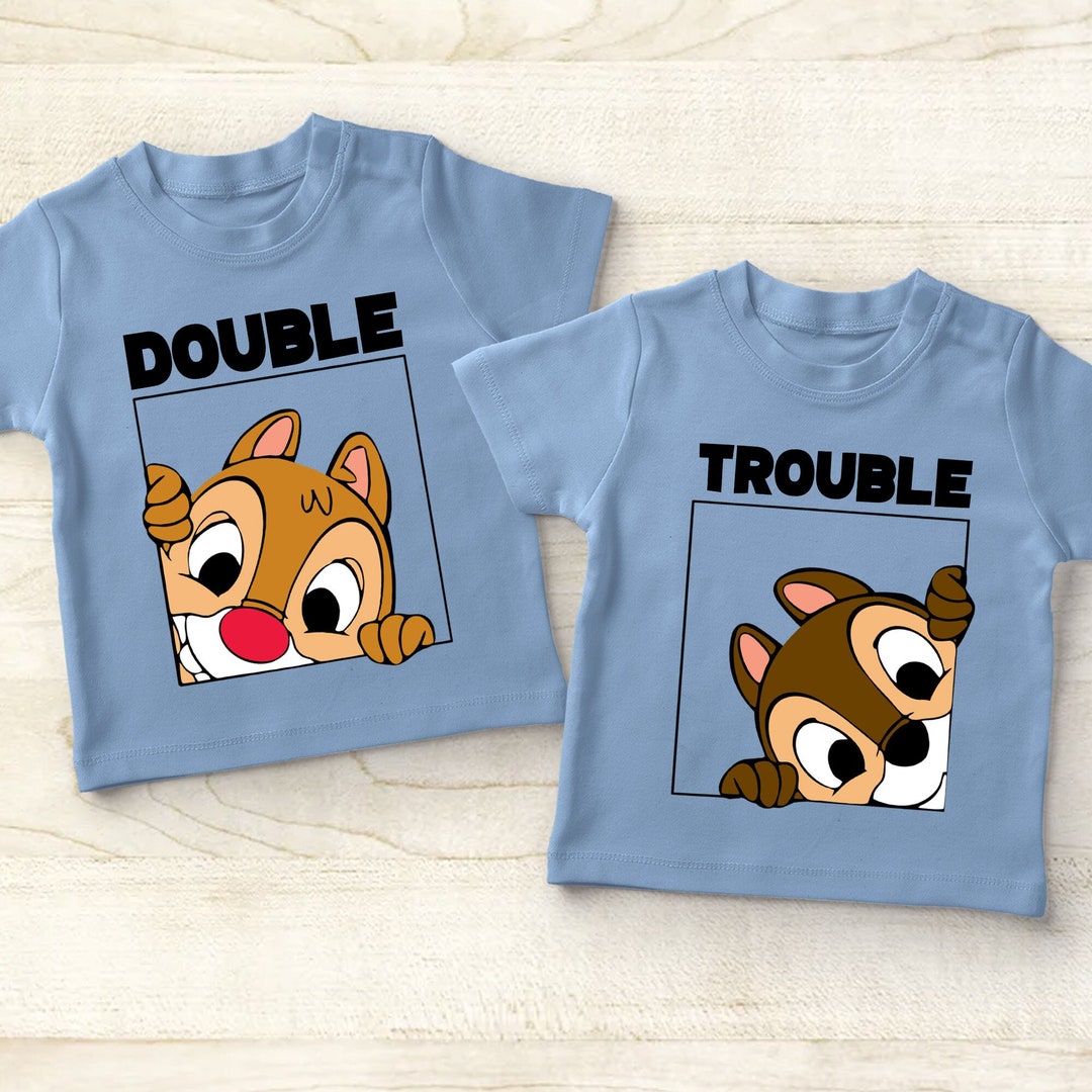 Disney Chip and Dale Shirt, Double Trouble Shirt, Disney Couple Shirts ...