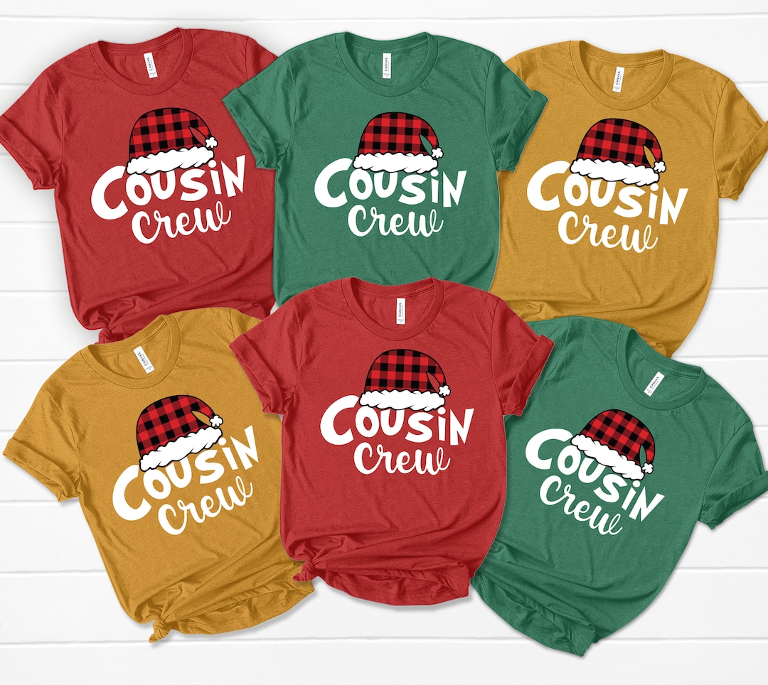 Cousin Crew Christmas T-shirt, Cousin Crew Party Shirt, Matching Cousin ...