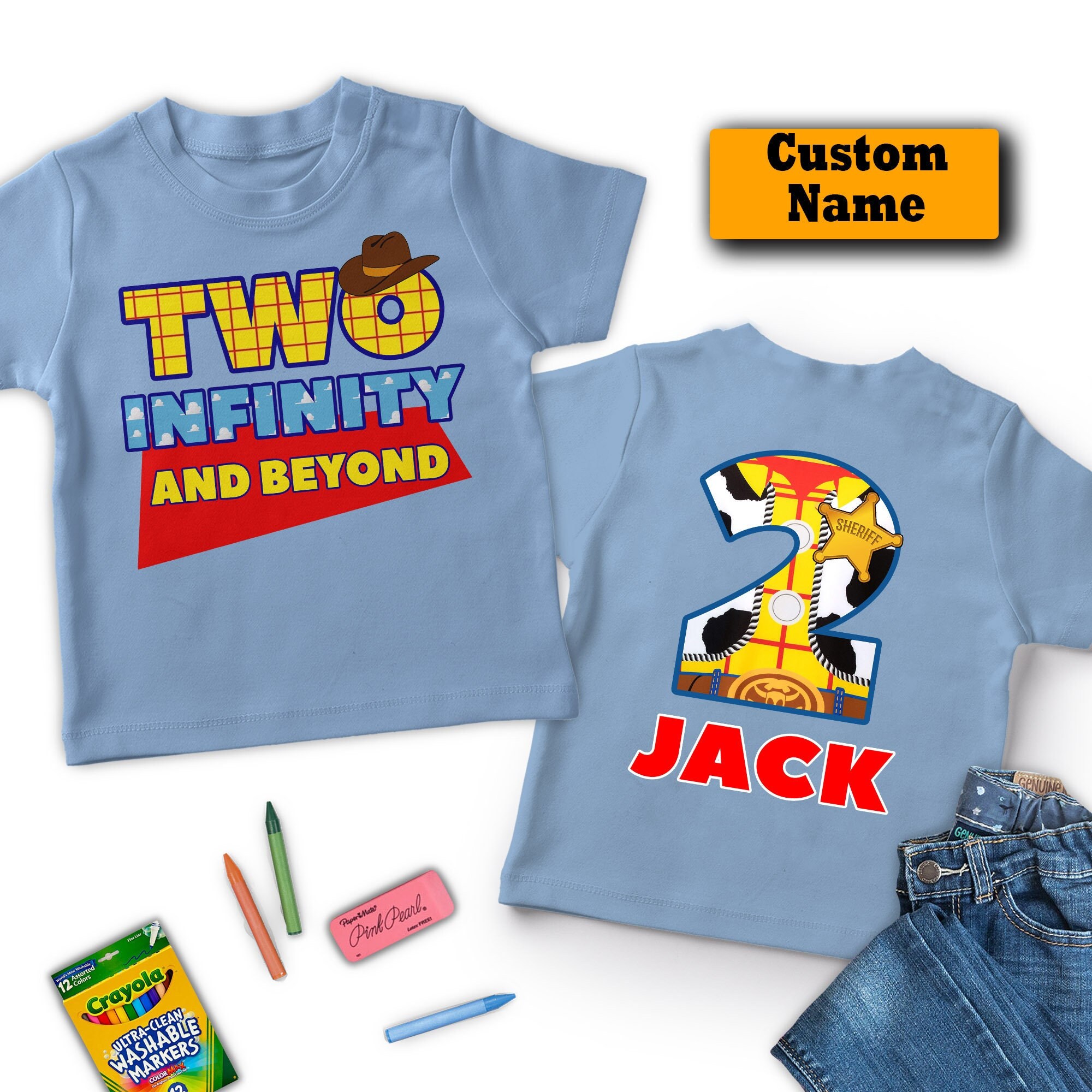 Disney Toy Story Two Infinity and Beyond Youth 2 Side T-shirt, Toy ...