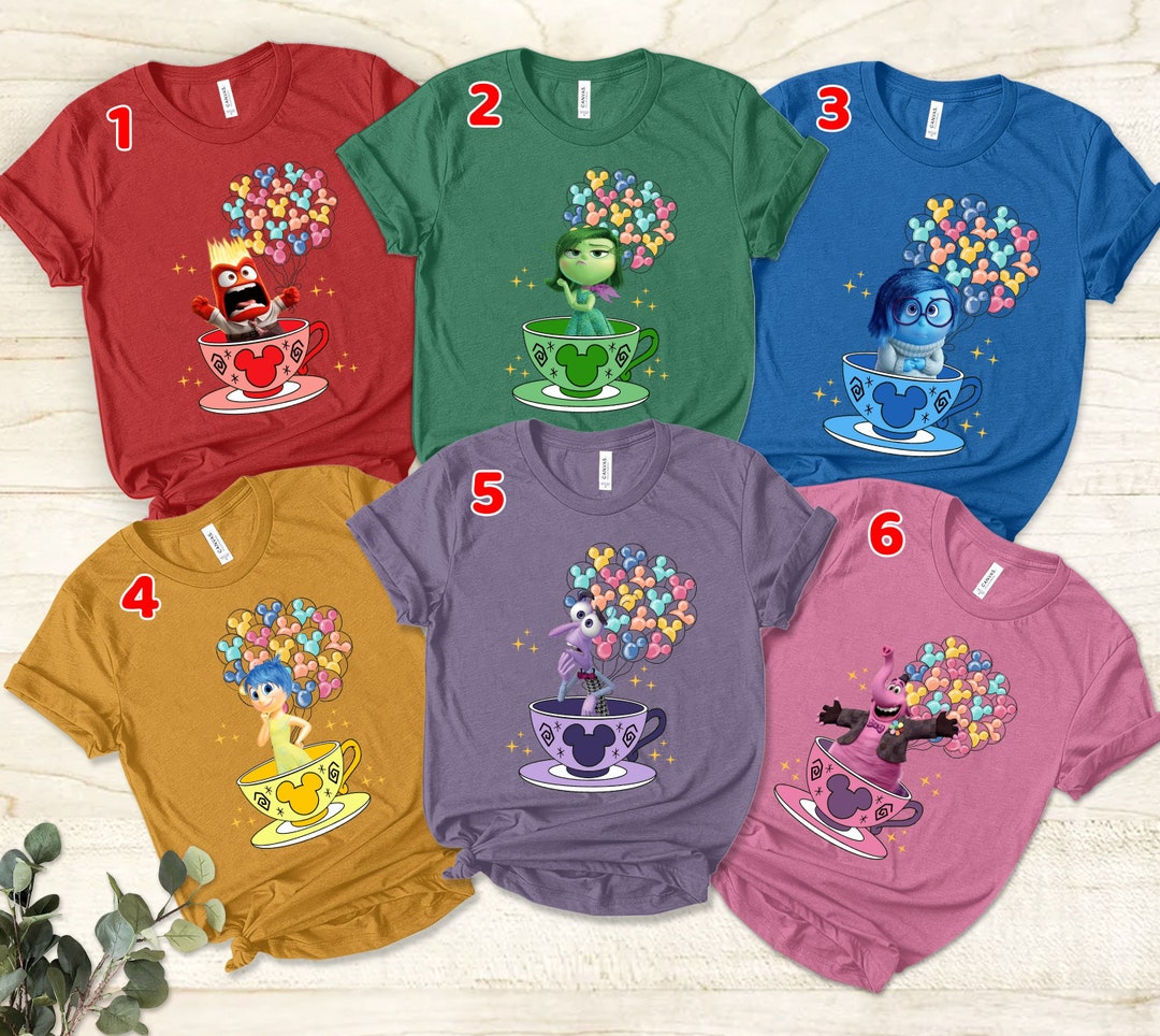 Custom Pixar Inside Out Character Unisex T-shirt, Riley Bing Bong Roy ...