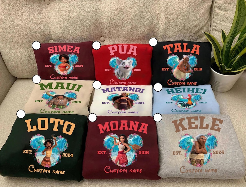 Disney Moana 2 Movie Tee, Disney Castle Moana 2 Sweatshirt, Pua & Maui ...