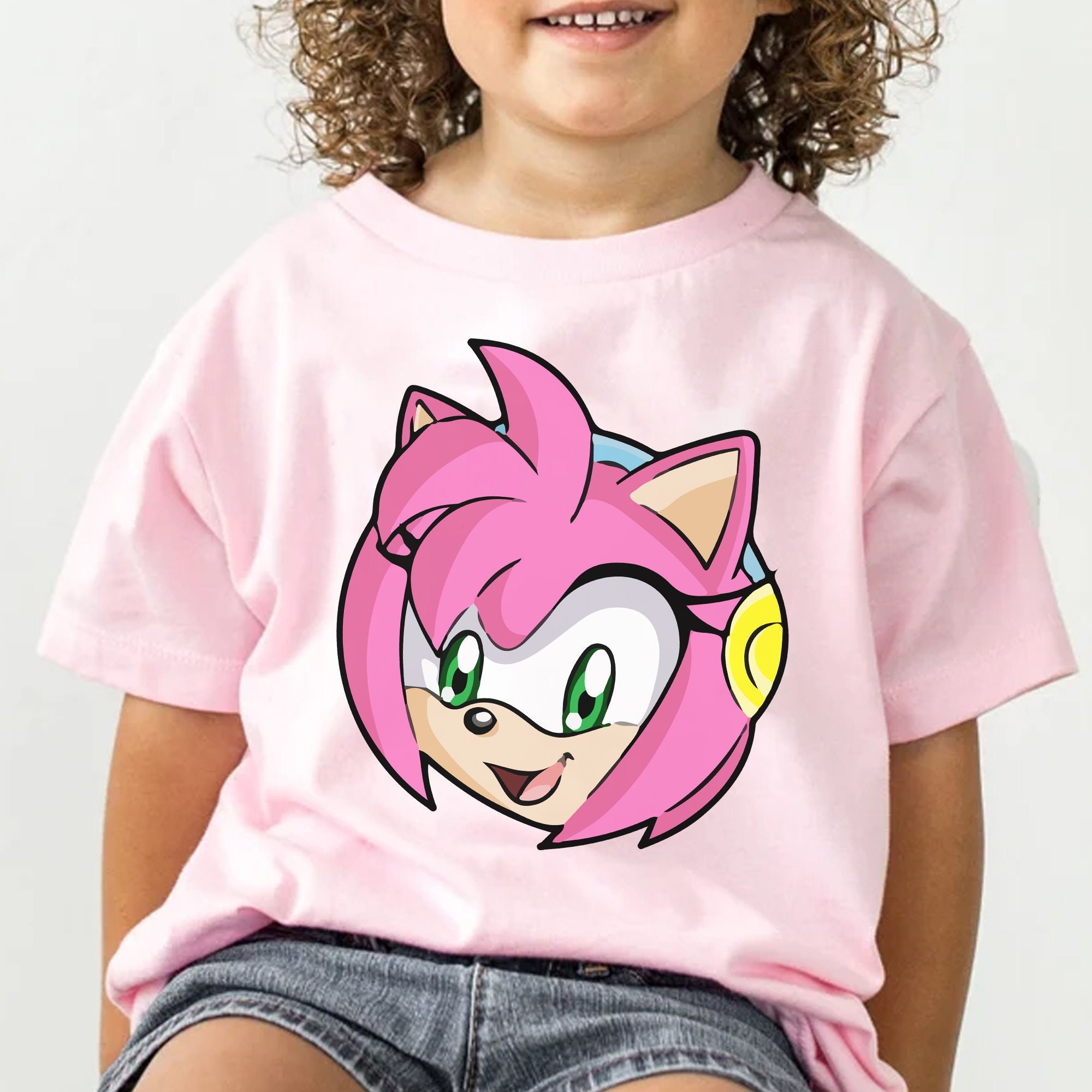 Customized Sonic Amy Rose Birthday Girl T-shirt, the Hedgehog Family ...