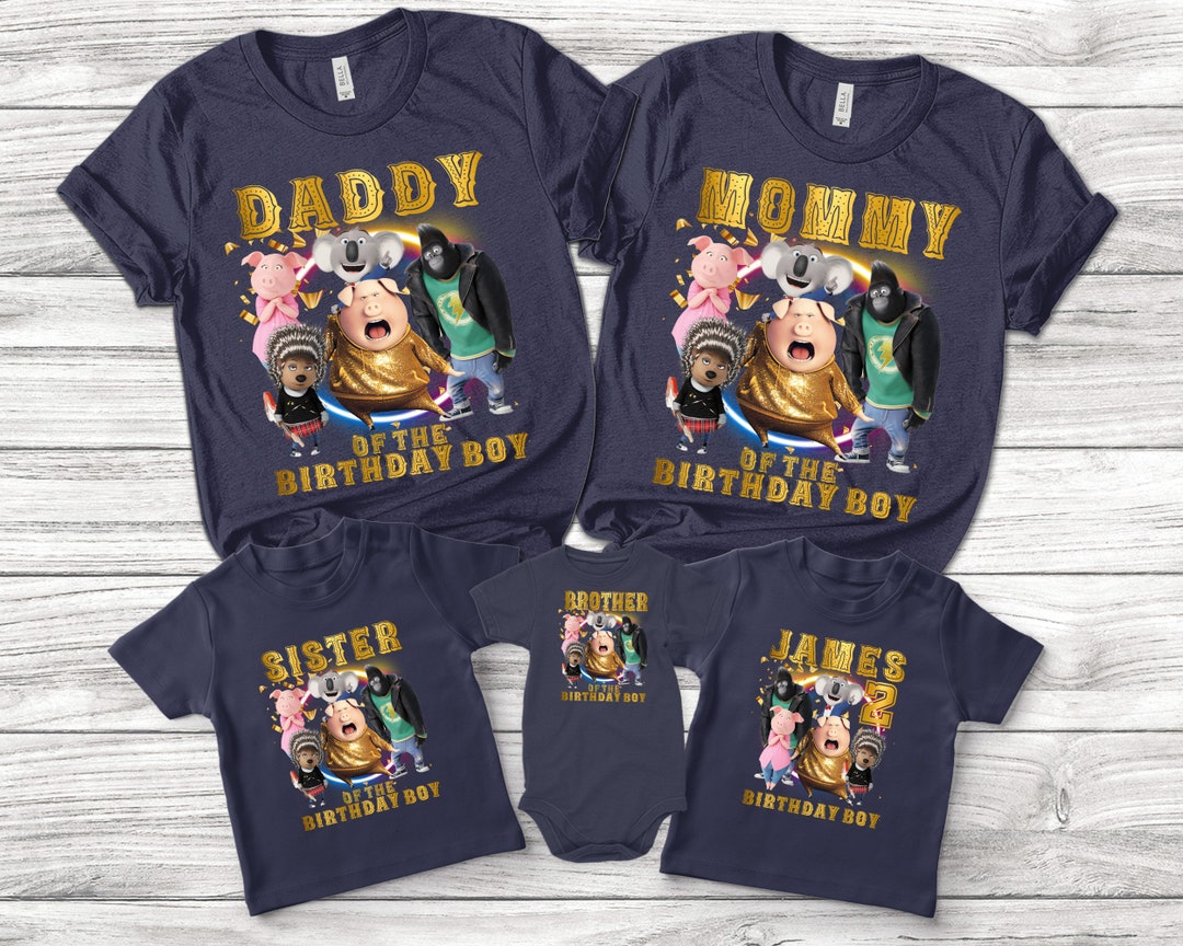 Sing Pig Birthday Family Shirtpersonalized Sing Pig Birthday Shirtsing ...