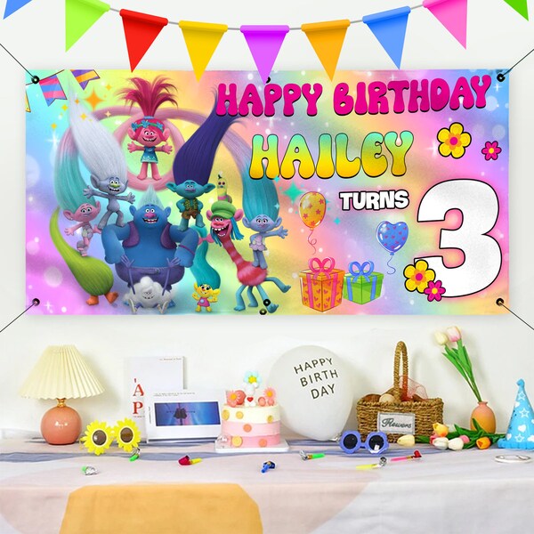 Trolls Backdrop - Etsy