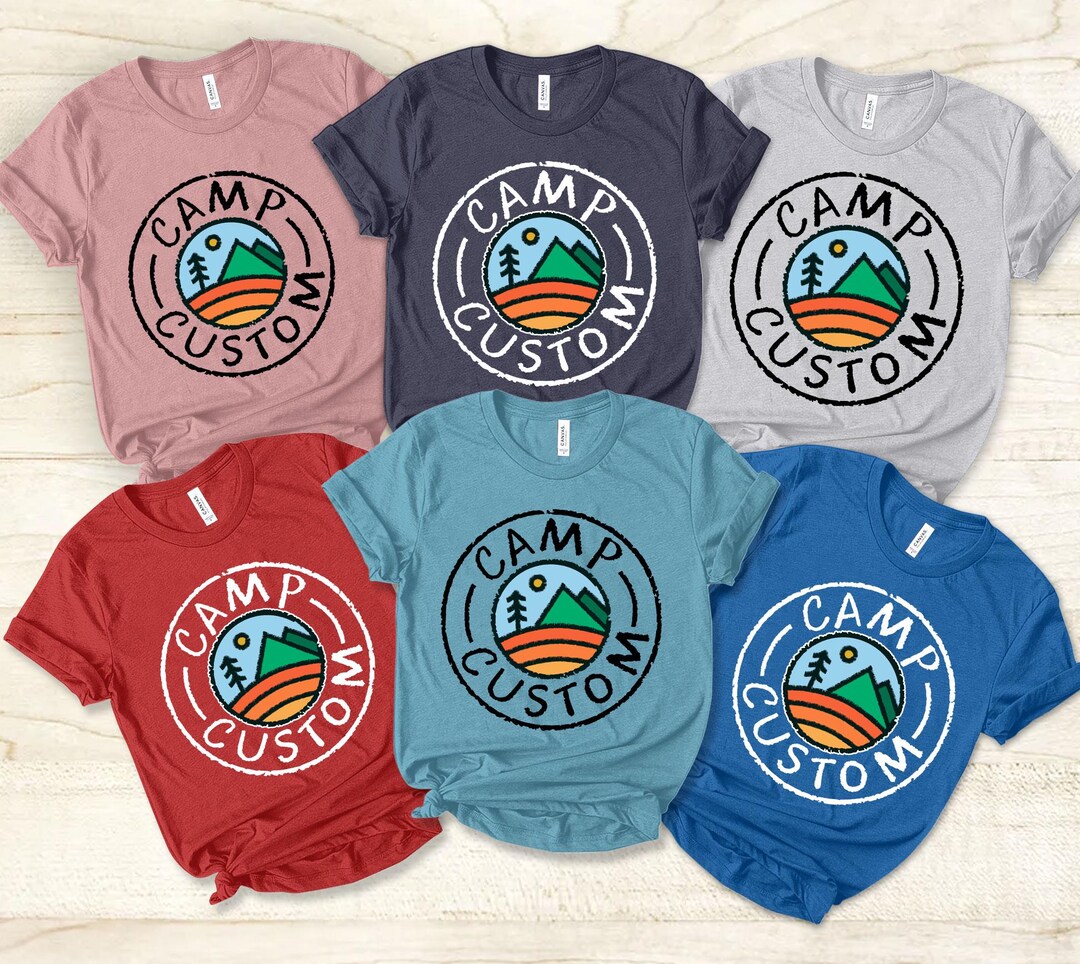 Custom Camp Shirt, Camp Custom T-shirt, Camp Crew T-shirt, Camping ...