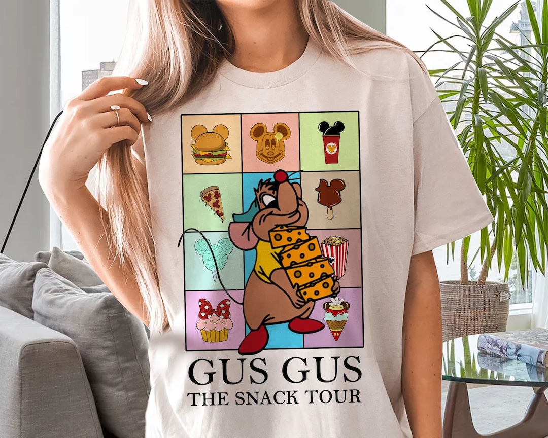 Vintage Gus Gus Mouse the Snack Tour Unisex T-shirt, Disney Cinderella ...