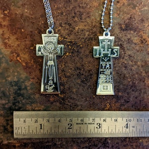 Irish Penal Cross Etched in Stainless Steel W/ Chain I Pendant I Unique ...