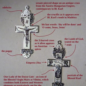 Blessed Karl and Empress Zita Crucifix, Engraved in Stainless Steel ...