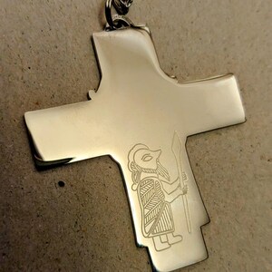 Manx Cross, Etched in Stainless Steel on Chain | Celtic Cross ...