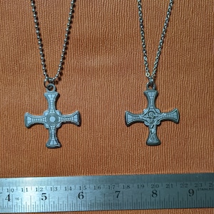 St Cuthbert Cross in Stainless Steel With Chain I Durham Cathedral I ...