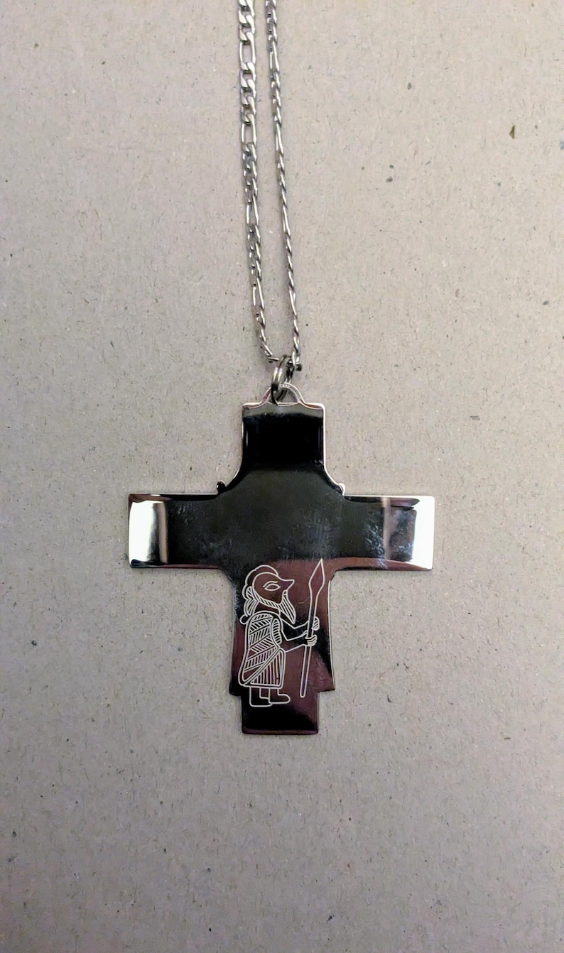 Manx Cross, Etched in Stainless Steel on Chain | Celtic Cross ...