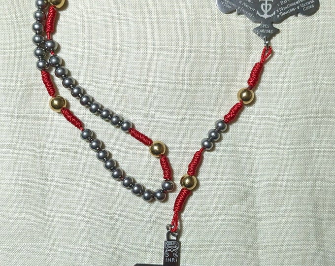 St Margaret Clitherow Catholic Rosary, W/ Steel and Brass Beads | US ...