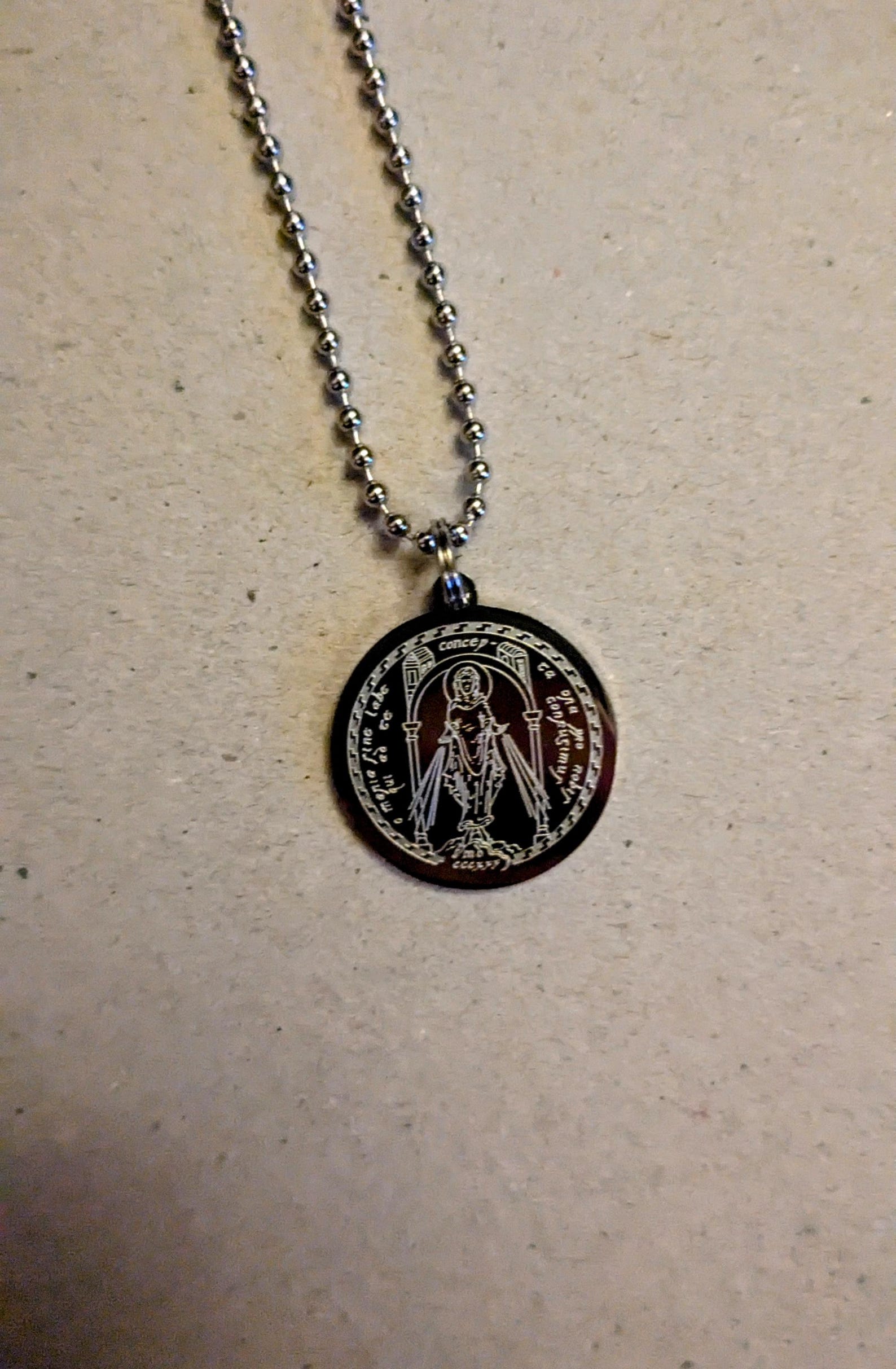 Medieval Style Miraculous Medal | Anglo-saxon Art | Catholic ...