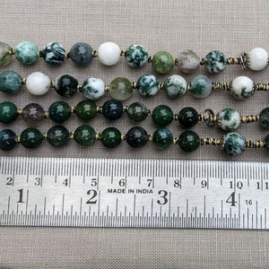 St Patrick's Purgatory Irish Catholic Rosary, With Moss Agate Beads and ...