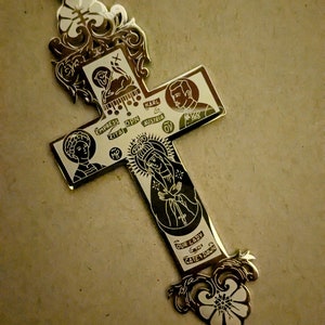Blessed Karl and Empress Zita Crucifix, Engraved in Stainless Steel ...