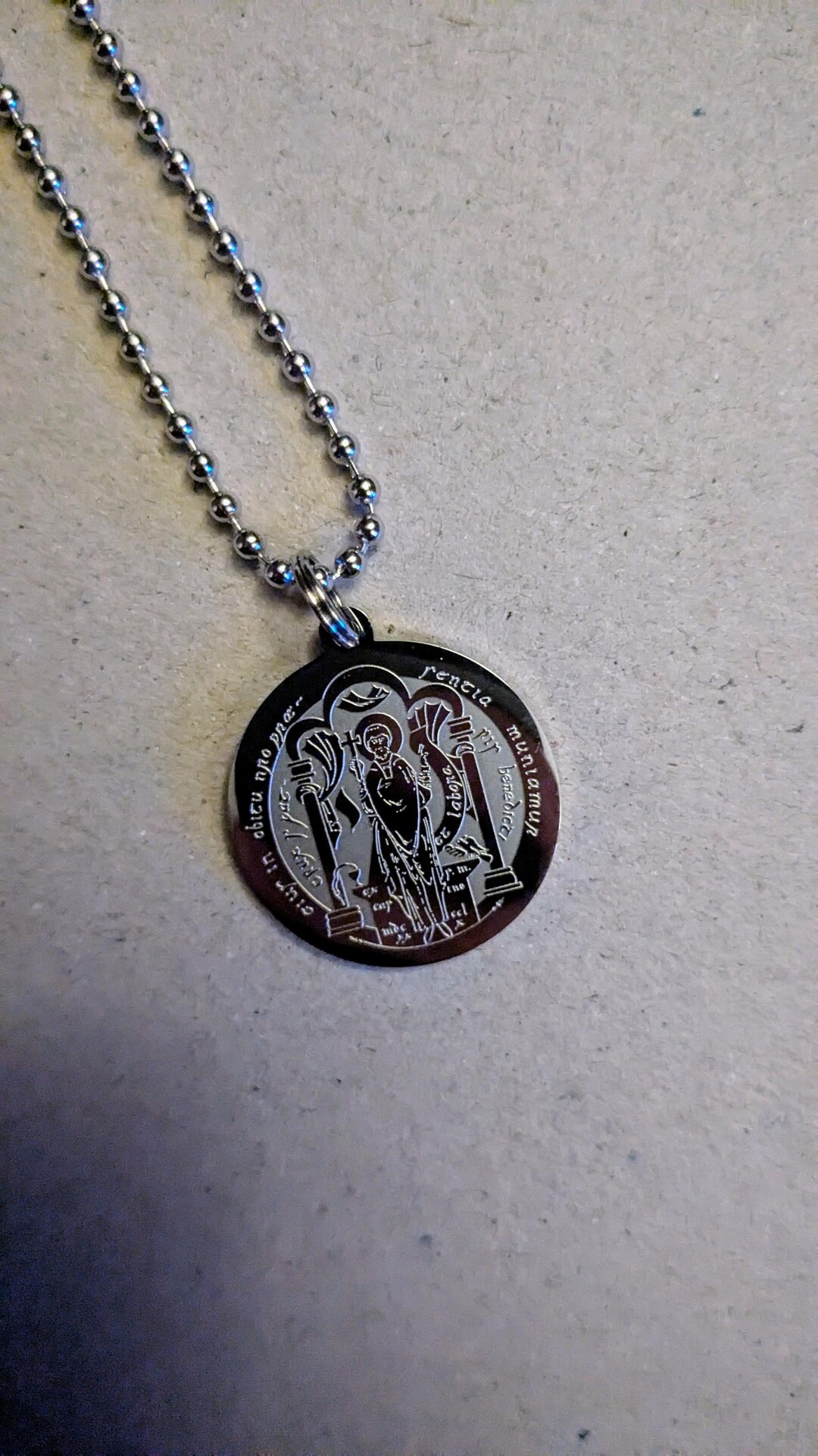 Medieval Style St Benedict's Medal | Anglo-saxon Art | Catholic ...